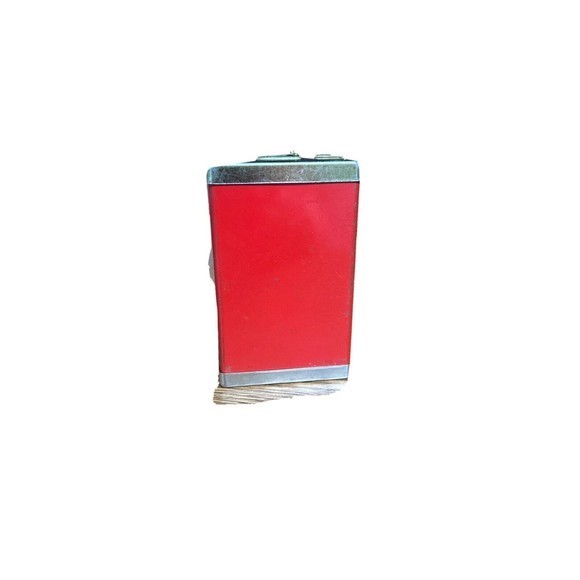 Other | Vintage Red Roger Slide Cigarette Case Rogers Imports Metal ...
